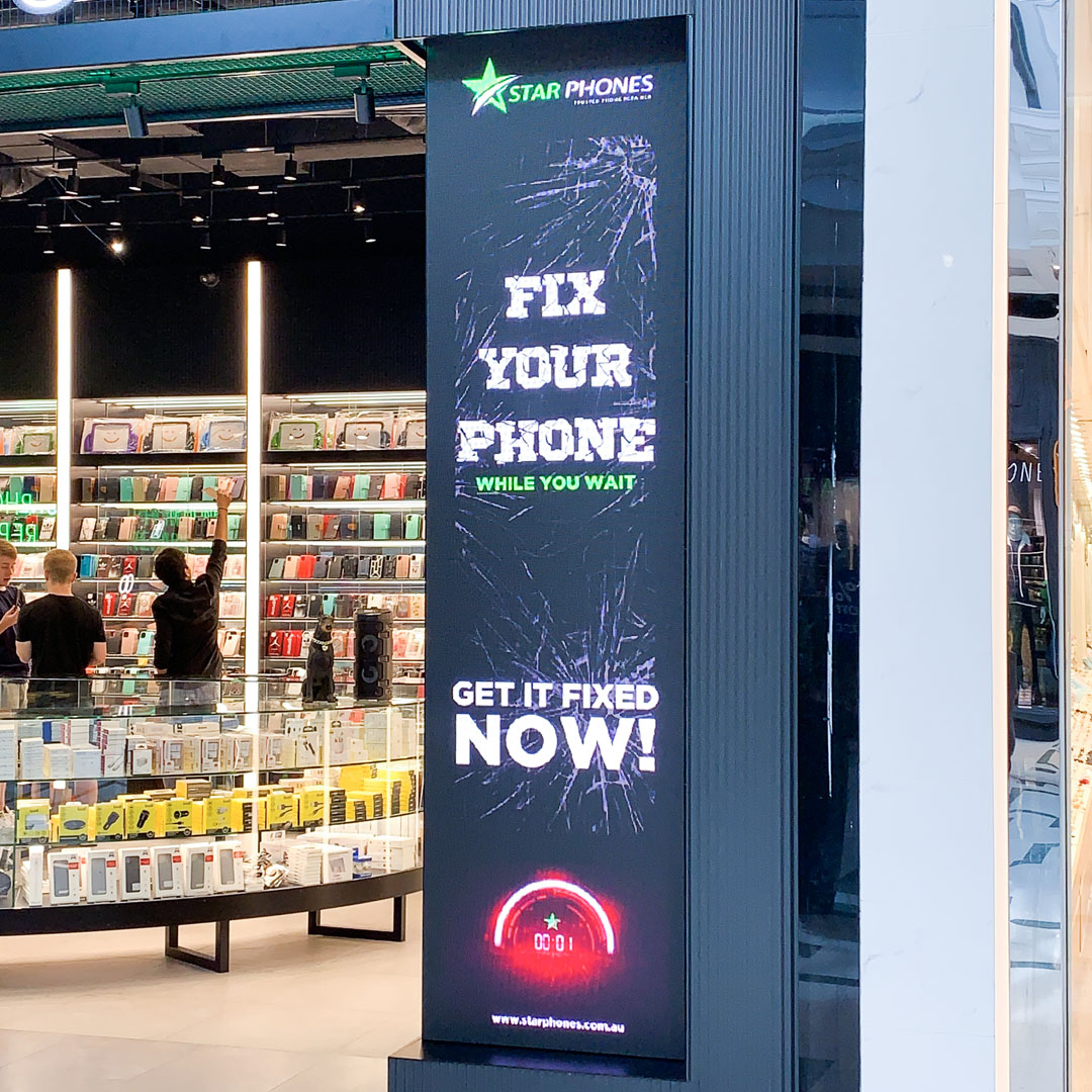 Electronic Retail Signage, Retail Digital Sign Installation Australia