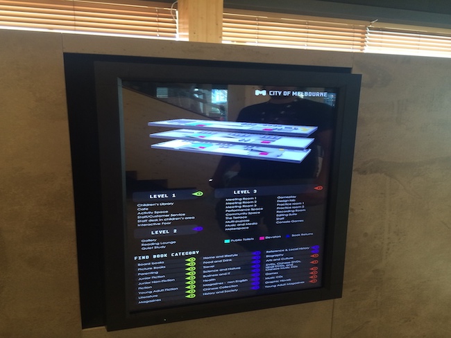 Docklands Library Touchscreen Wayfinder - JDS